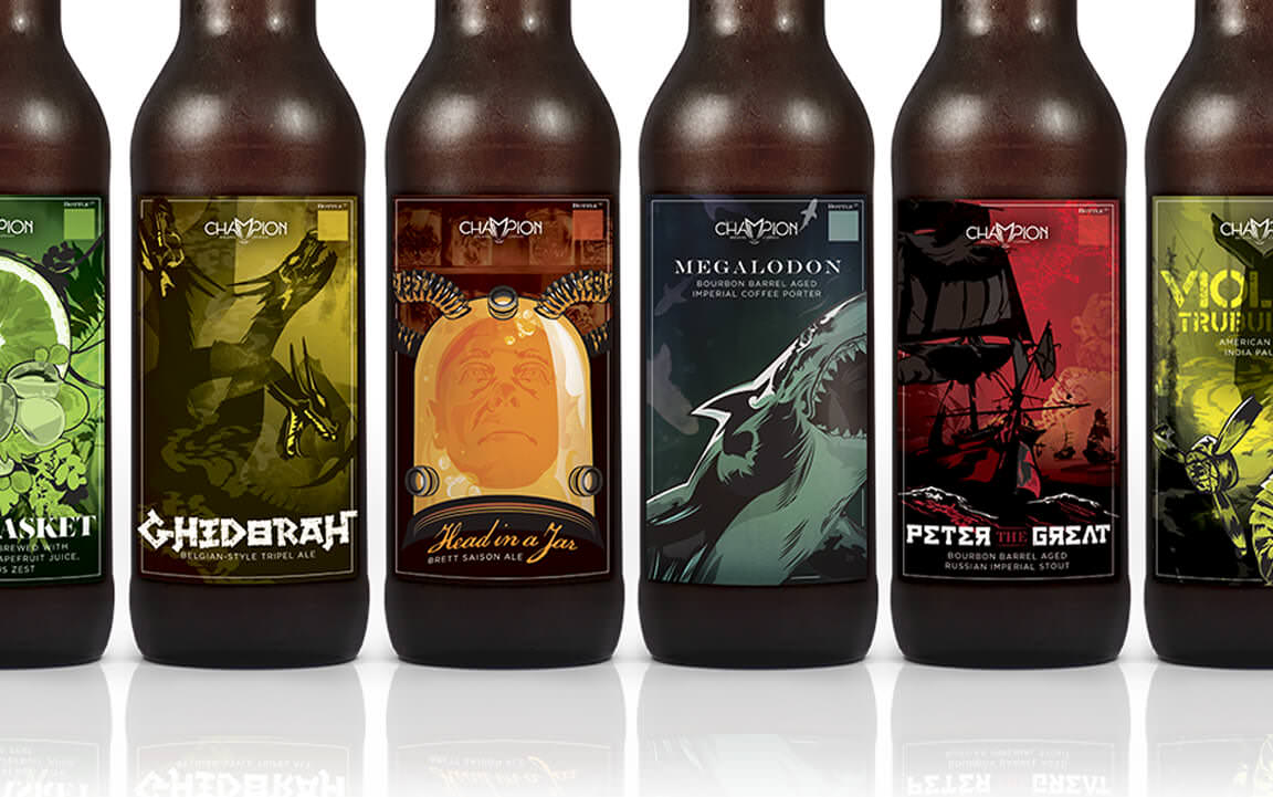 Behind the Scenes of the Champion Brewery Label Designs