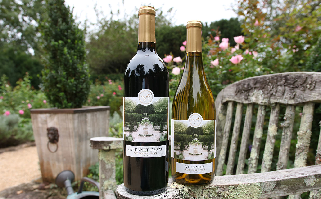 Waterperry Farm Wine Label Design - Watermark Design